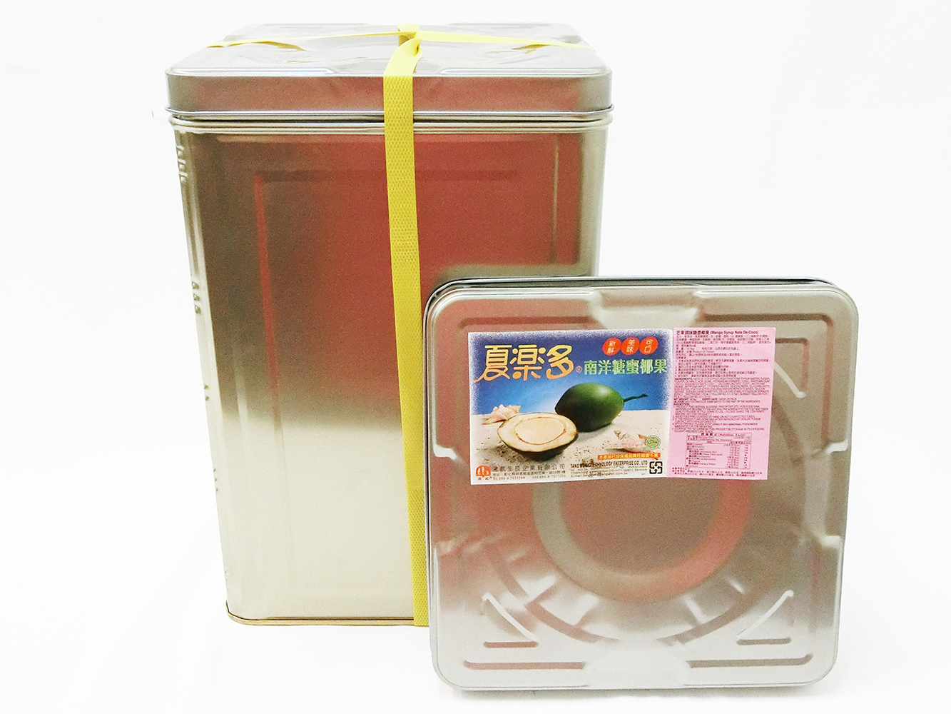 名陞食品有限公司 - 芒果調味糖漿椰果條(18.5KG)